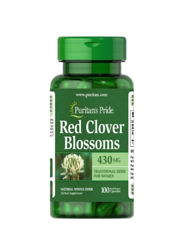 Puritan's Pride Red Clover Blossoms 430 mg (100 capsules) | edamama